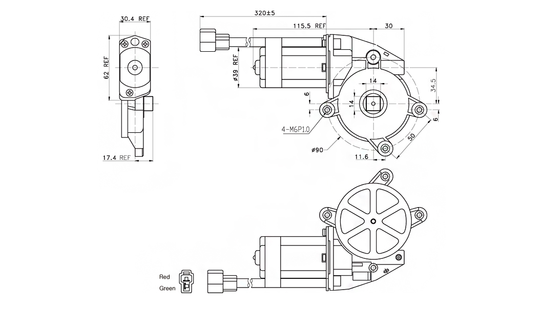 제품소개 > Worm Geared Motor > DWL-UT404122R (RIGHT TYPE)